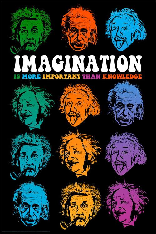 Einstein Imagination Poster