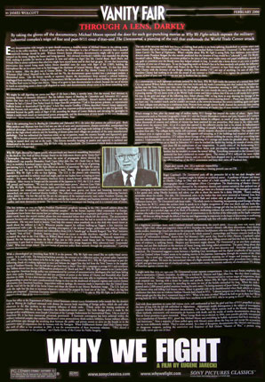 Why We Fight movie poster (2005 documentary) 27x40 Review-style