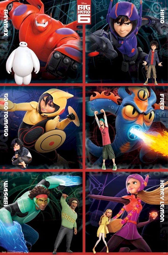 Big Hero 6 Character Posters