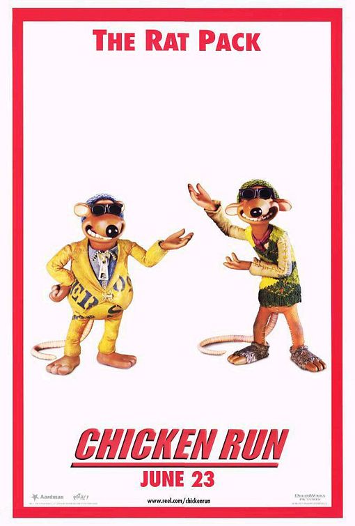 Chicken Run movie poster (27x40 advance) The Rat Pack