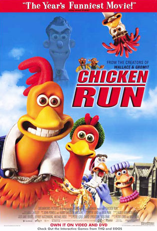Chicken Run movie poster (2000) 27x40 video version