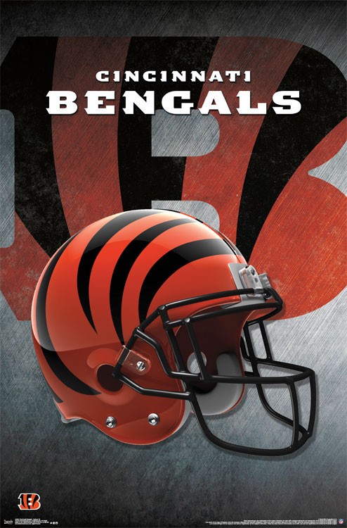 Cincinnati Bengals poster: Helmet (NFL) 22x34