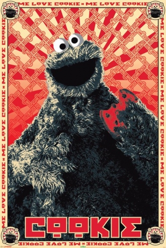 Sesame Street poster: Cookie Monster (Me Love Cookie) 24'' X 36''