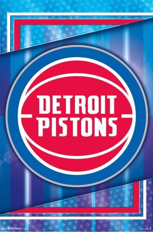 Detroit Pistons poster: Logo (NBA) 22x34