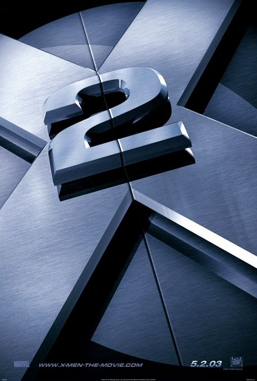 X2: X-Men United movie poster (2003) original 27x40 advance