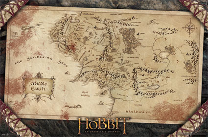 Hobbit Map Tolkien