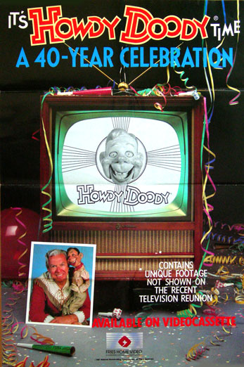 It's Howdy Doody Time poster (24x36) 40-Year Celebration 1987