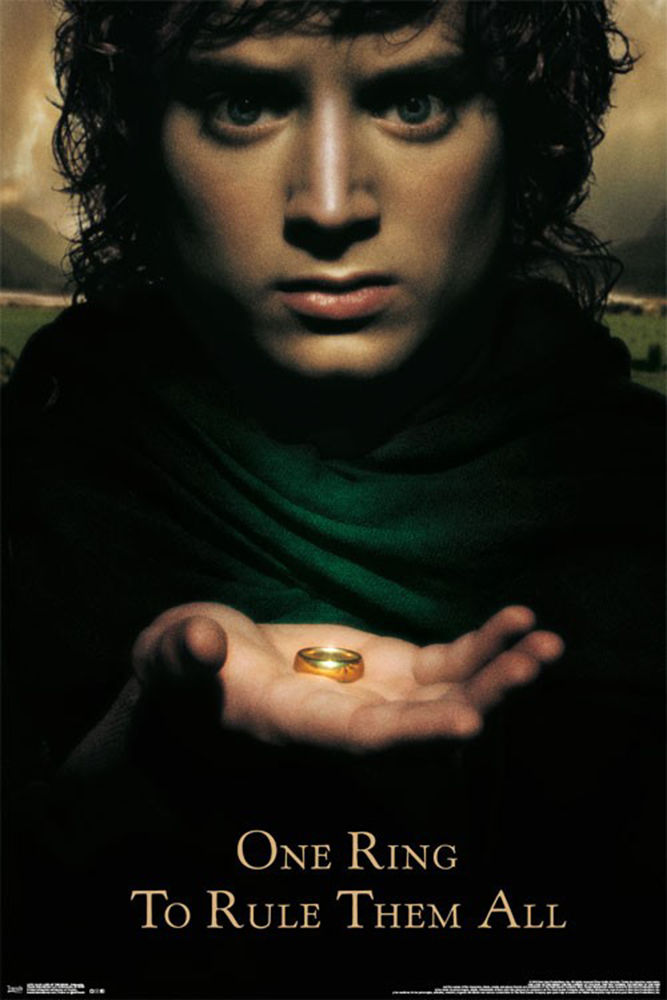 Fellowship Of The Ring Frodo Plakat LOTR The Fellowship Of The Ring