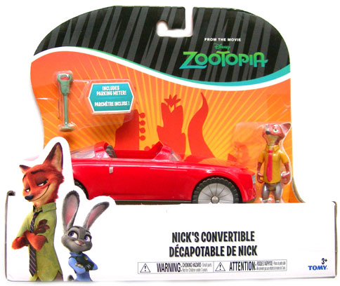 Zootopia: Nick's Convertible & Nick figure set (Tomy) Disney