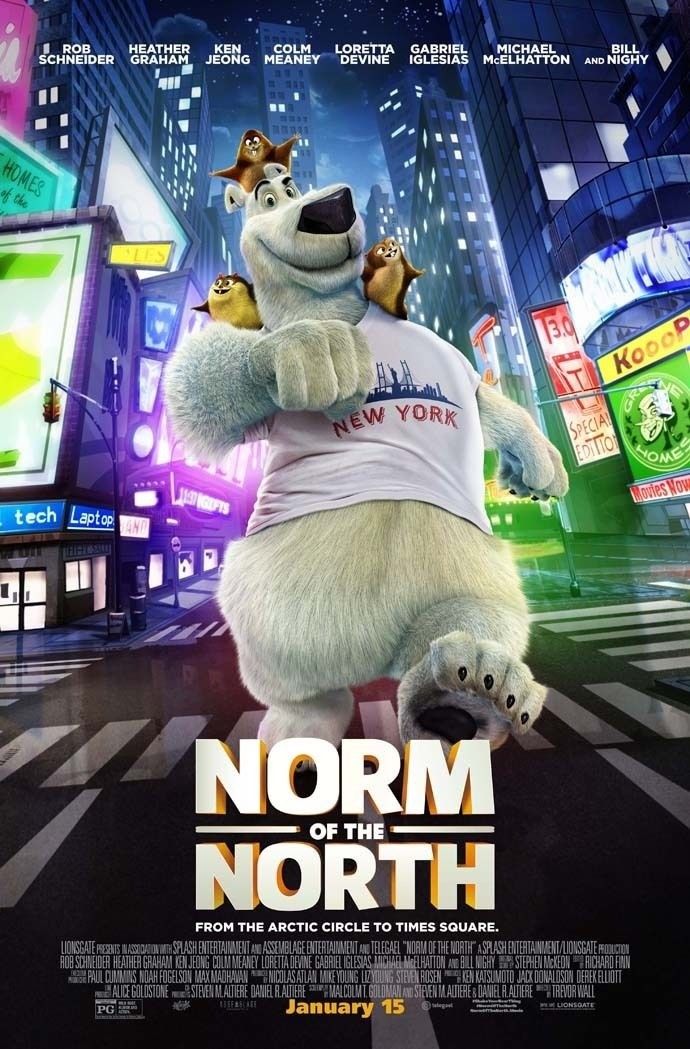 Norm of the North movie poster (2016 animated film) original 27x40