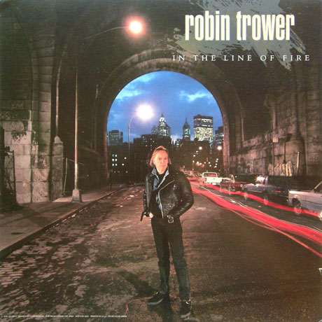 Robin Trower poster: In the Line of Fire vintage LP/Album flat