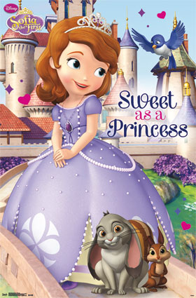 Sofia the First poster: Sweet as a Princess (22x34) Disney