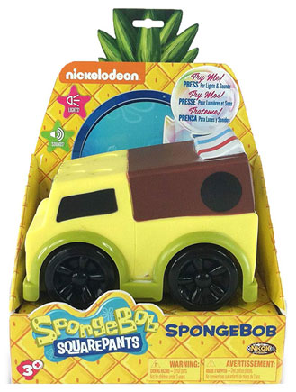 Spongebob Squarepants: Spongebob soft vinyl vehicle w/ lights & sounds