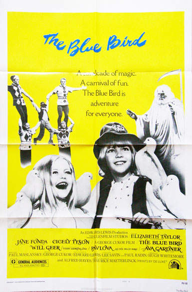 The Blue Bird movie poster (1976) original 27x41 Style B one-sheet