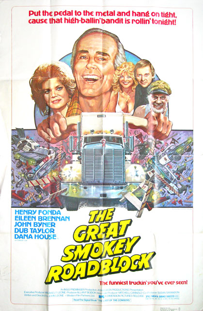 The Great Smokey Roadblock movie poster [Henry Fonda] original 27x41