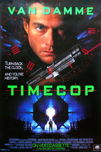 Timecop movie poster [Jean-Claude Van Damme] 27x40 video version