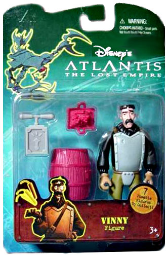 Atlantis: The Lost Empire [Disney] 4'' Vinny Santorini figure (Mattel)