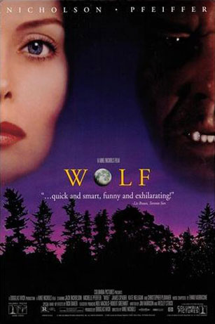 Wolf movie poster [Jack Nicholson, Michelle Pfeiffer] 27x40 video