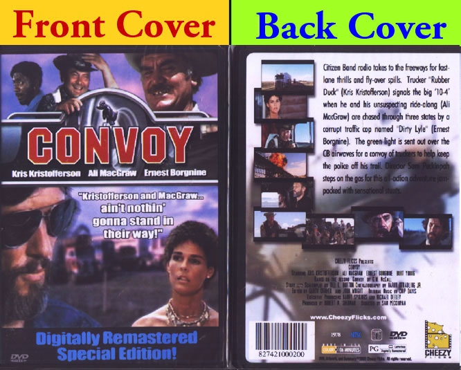 Convoy DVD (Kris Kristofferson, Ali MacGraw) 1978, Brand New