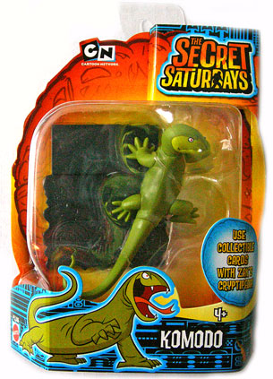 The Secret Saturdays: Komodo cryptid figure (Mattel/2009) New