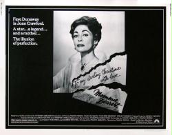 Mommie Dearest movie poster [Faye Dunaway] 28x22 original 1981