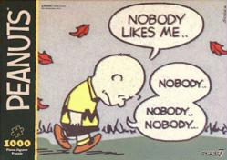Peanuts jigsaw puzzle: Sad Charlie Brown (Super7) 1000-piece