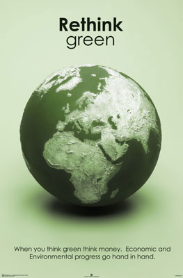 Rethink Green poster (24'' X 36'' Conservation Poster)